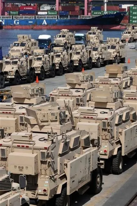 78 MRAPs arrive in Busan