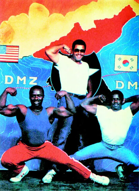 Artwork shows the DMZ’s sad history