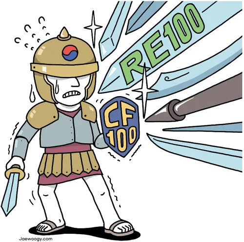 RE100 건너 뛰고 CF100 외치는 블랙 코미디 [유레카]