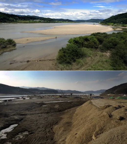 Disappearing beaches