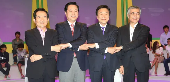 Joined hands but different plans