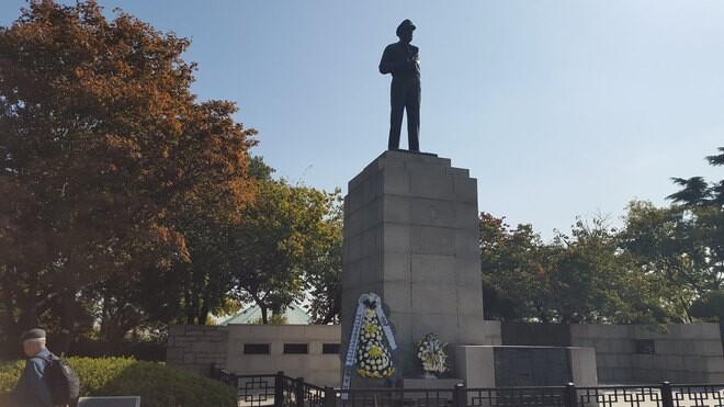 [Photo] Minister who set fire to Douglas MacArthur statue in Incheon ...