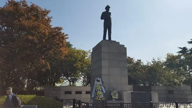 [Photo] Minister who set fire to Douglas MacArthur statue in Incheon ...