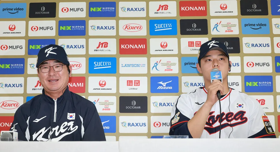 APBC 1차전 선발 문동주 “목표는 우승…패기 보여주겠다”